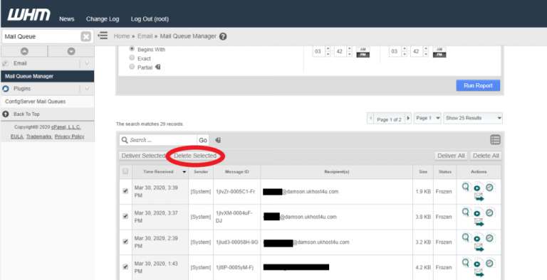 Check Mail Queue In Cpanelwhm What Is Mail Queue