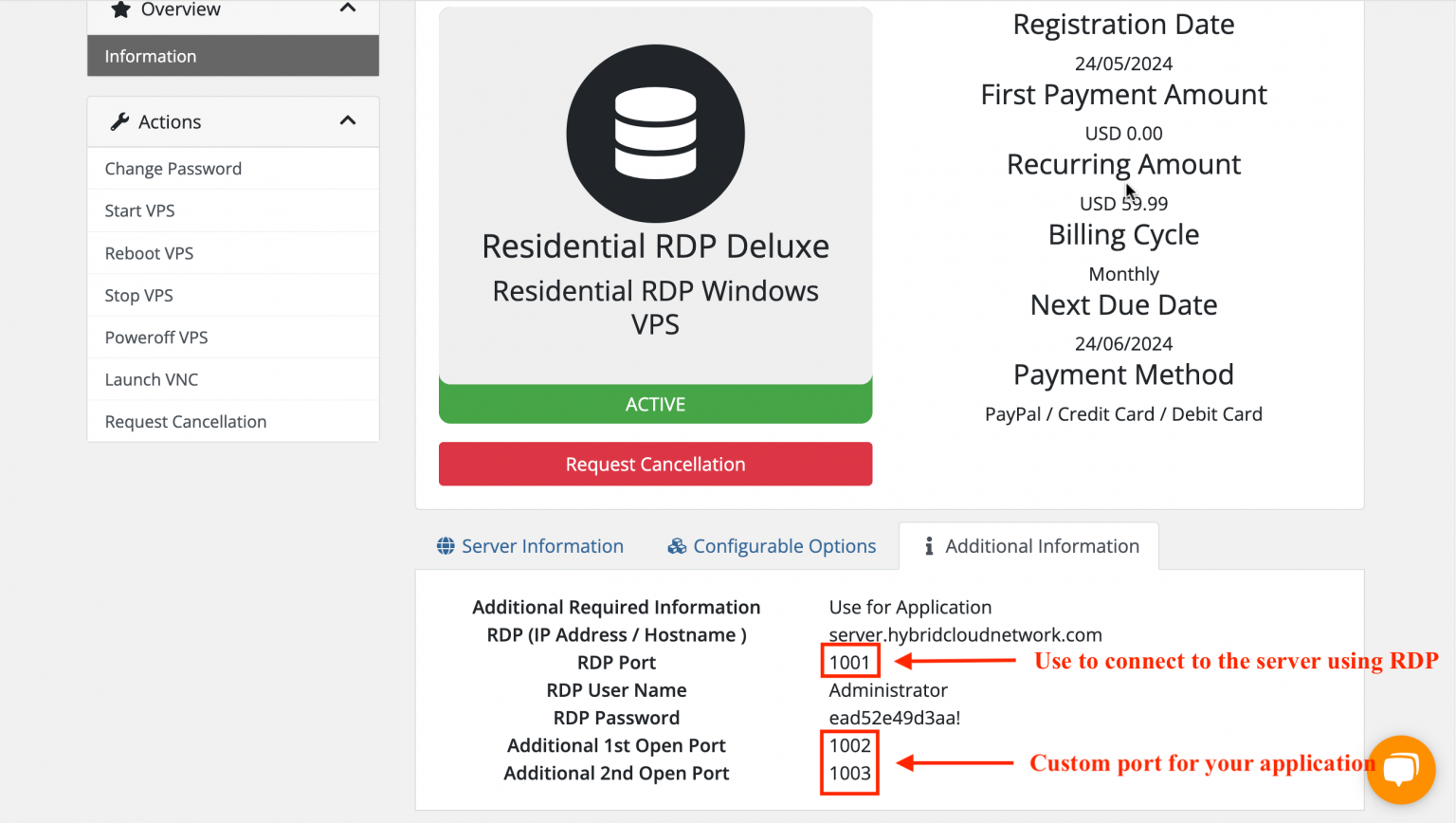 How to Find your Port Numbers | Residential Windows VPS - Casbay